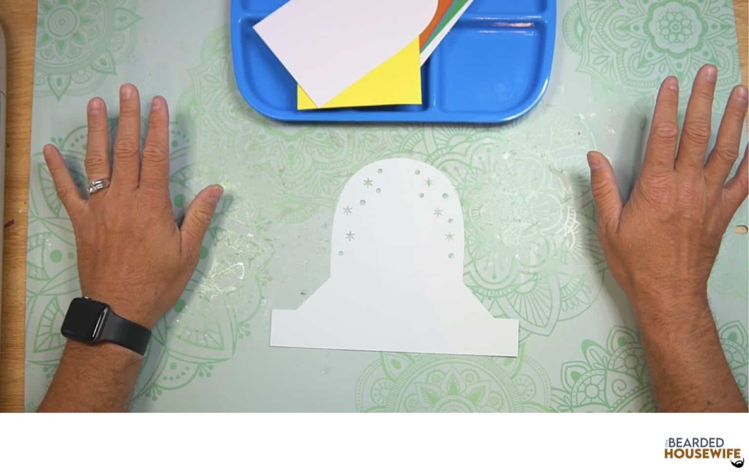 How to Make Christmas Tree Box Cards - The Bearded Housewife