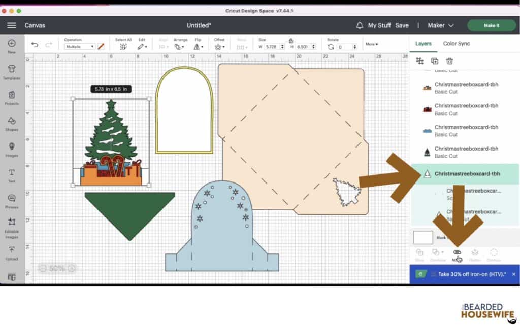How to Make Christmas Tree Box Cards - The Bearded Housewife