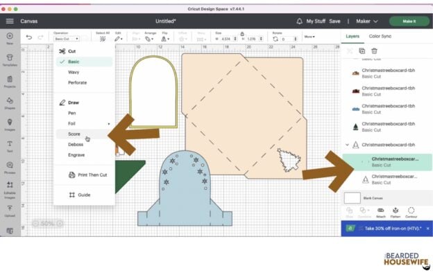 How to Make Christmas Tree Box Cards - The Bearded Housewife