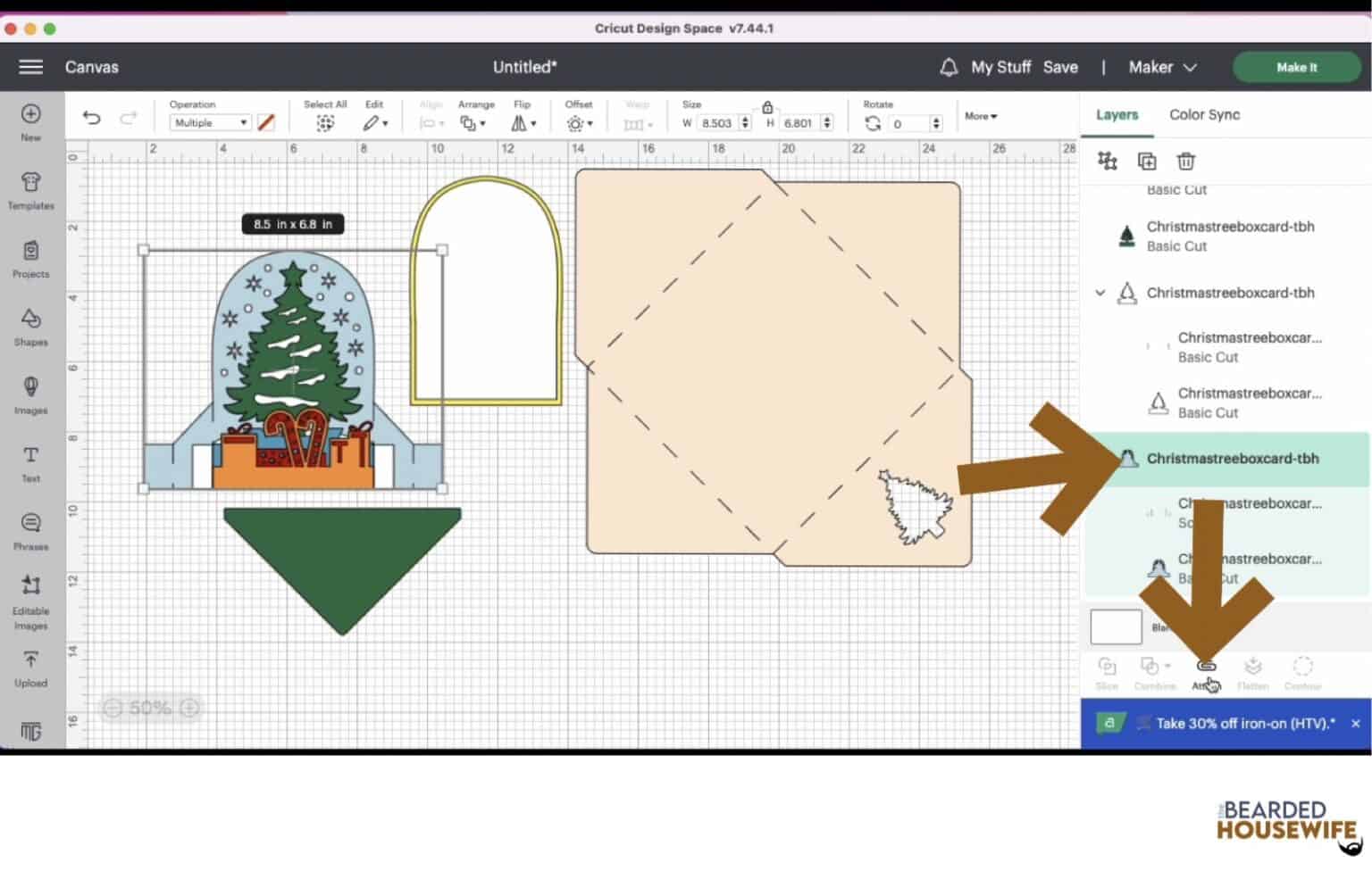 How to Make Christmas Tree Box Cards - The Bearded Housewife