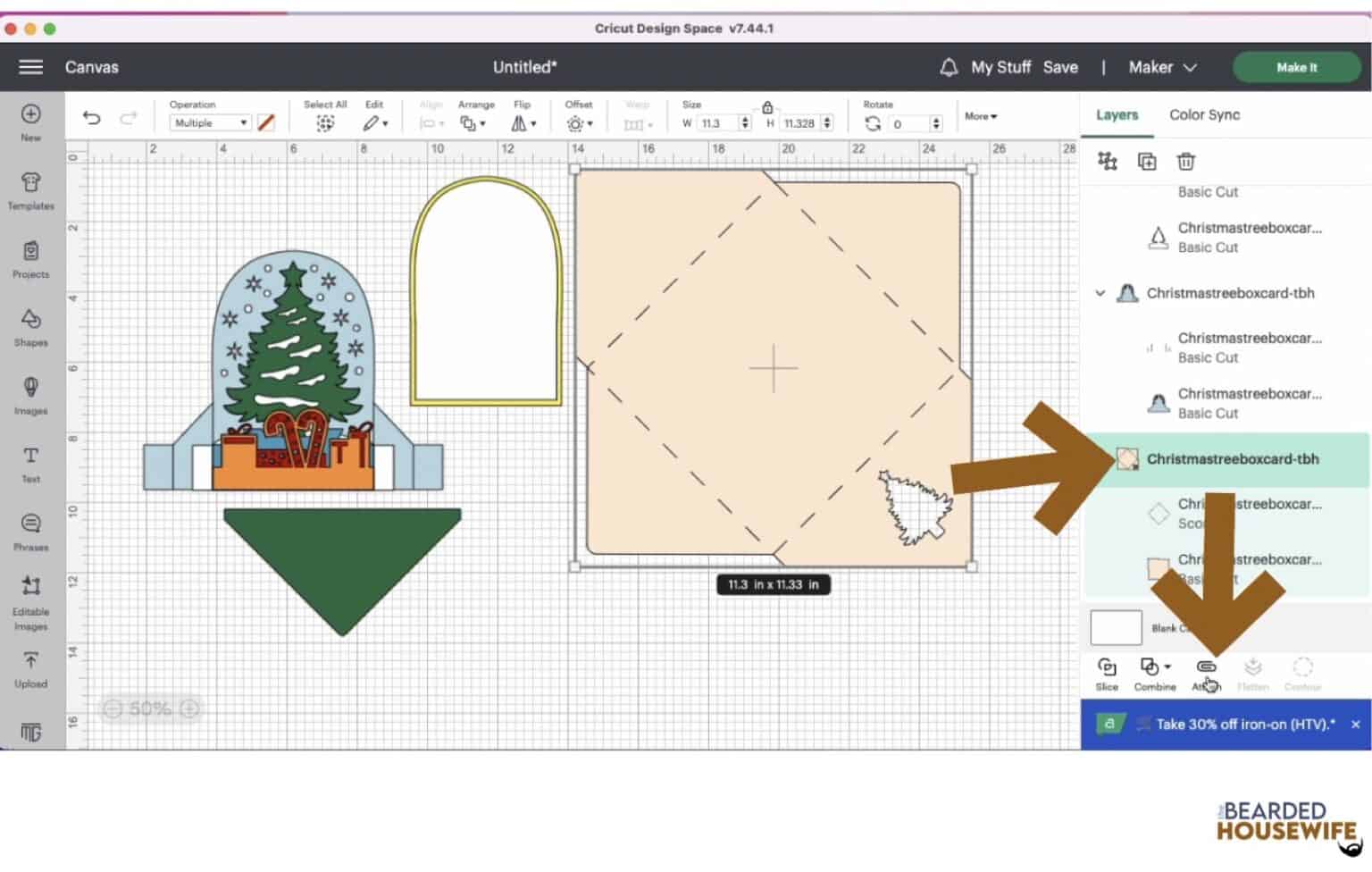 How to Make Christmas Tree Box Cards - The Bearded Housewife