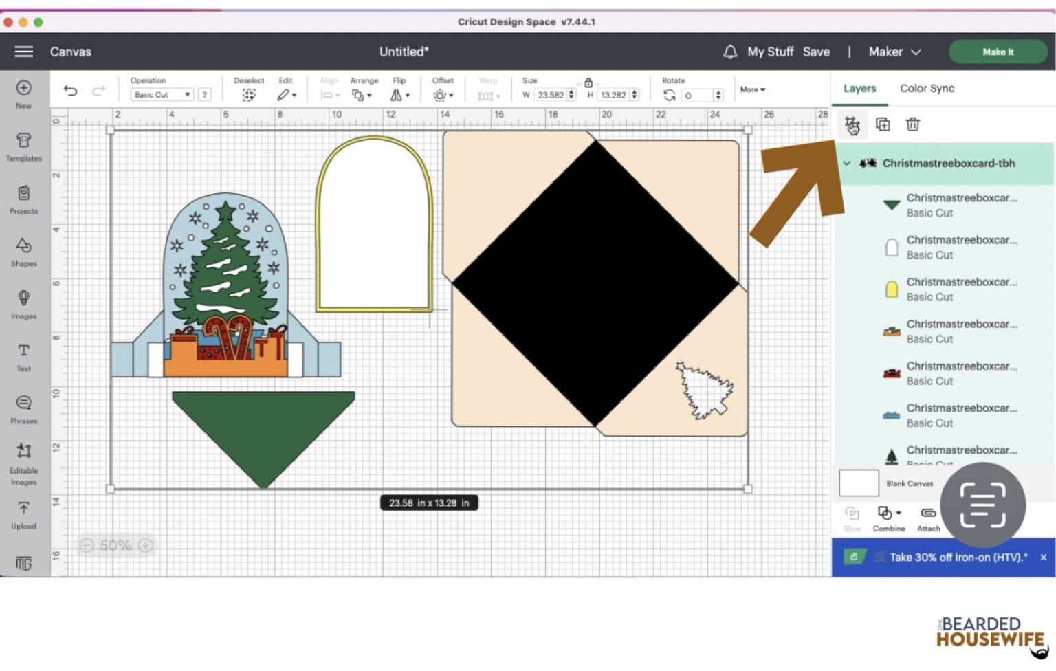How to Make Christmas Tree Box Cards - The Bearded Housewife