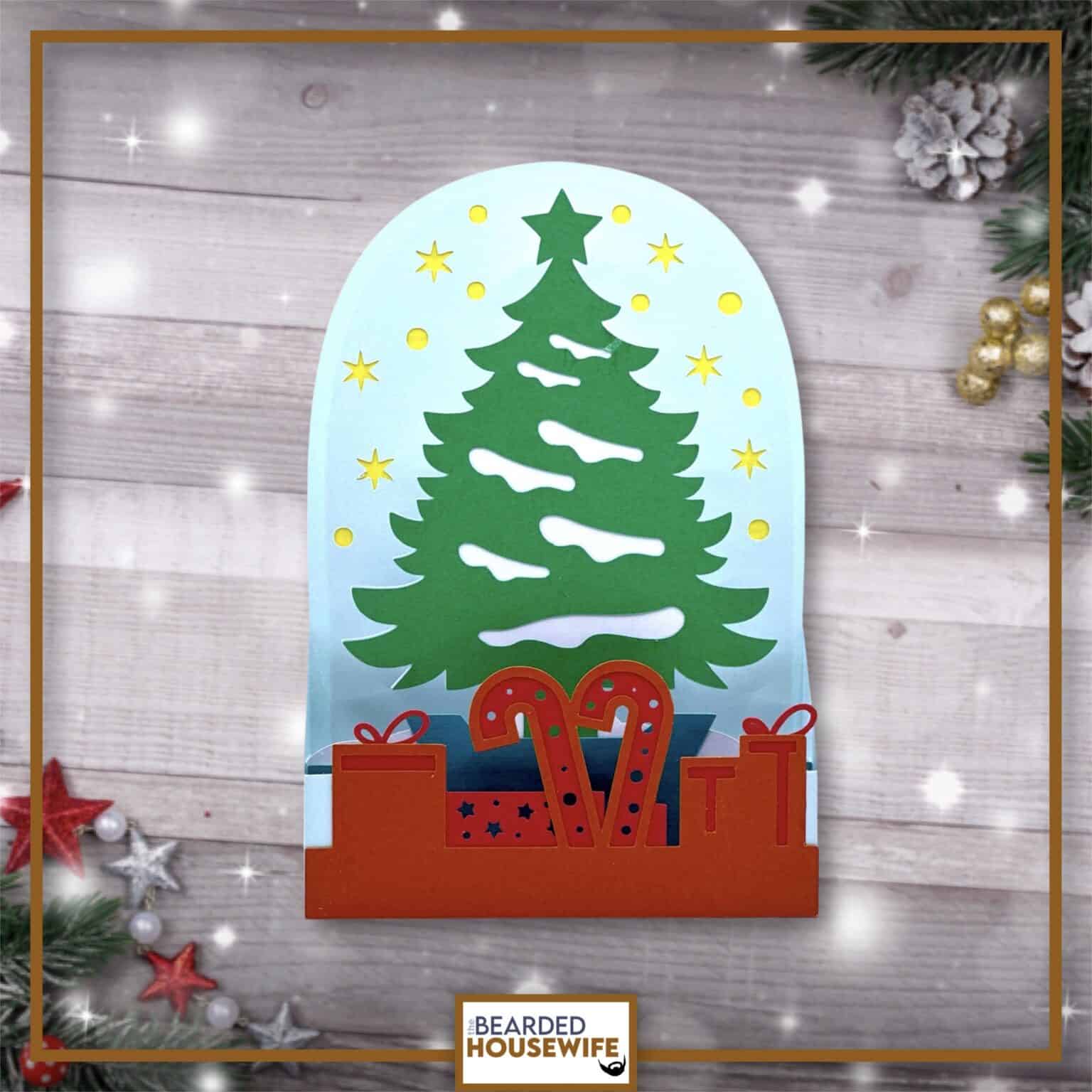 How to Make Christmas Tree Box Cards - The Bearded Housewife