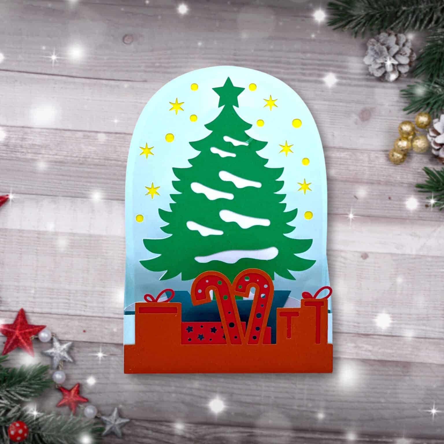 How to Make Christmas Tree Box Cards - The Bearded Housewife