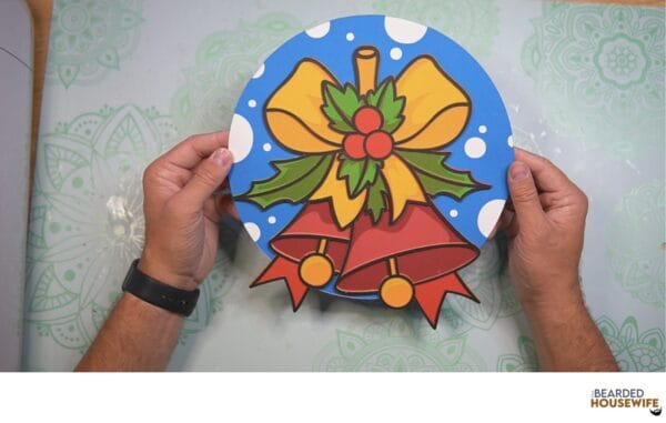 How to Make Christmas Bell Layered Paper Crafts - The Bearded Housewife