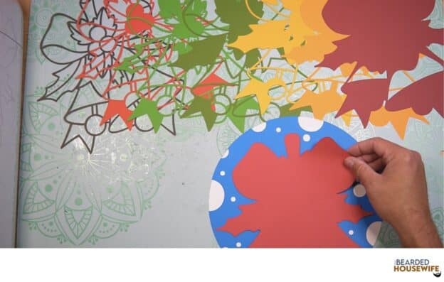 How to Make Christmas Bell Layered Paper Crafts - The Bearded Housewife