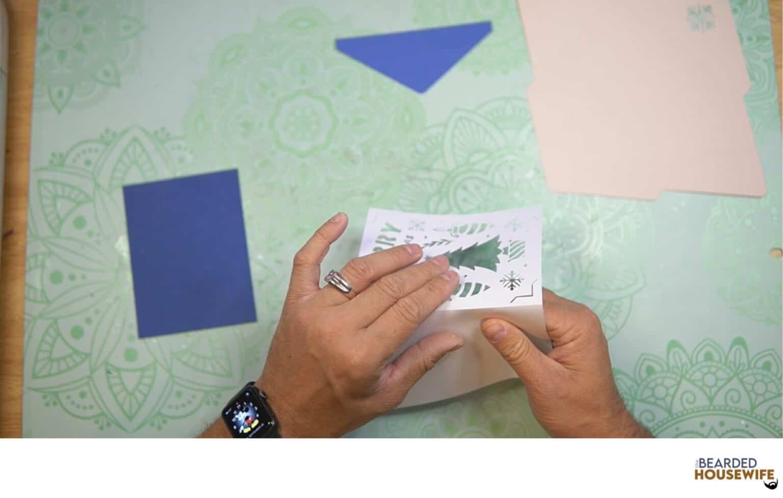 How to Make a Merry Christmas Insert Card - The Bearded Housewife