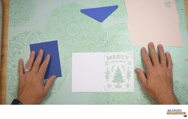 How to Make a Merry Christmas Insert Card - The Bearded Housewife