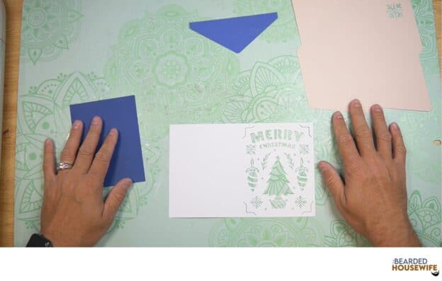 How to Make a Merry Christmas Insert Card - The Bearded Housewife