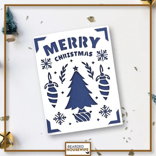 How to Make a Merry Christmas Insert Card - The Bearded Housewife