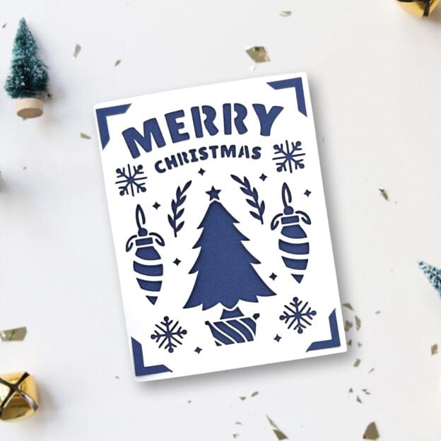 How to Make a Merry Christmas Insert Card - The Bearded Housewife