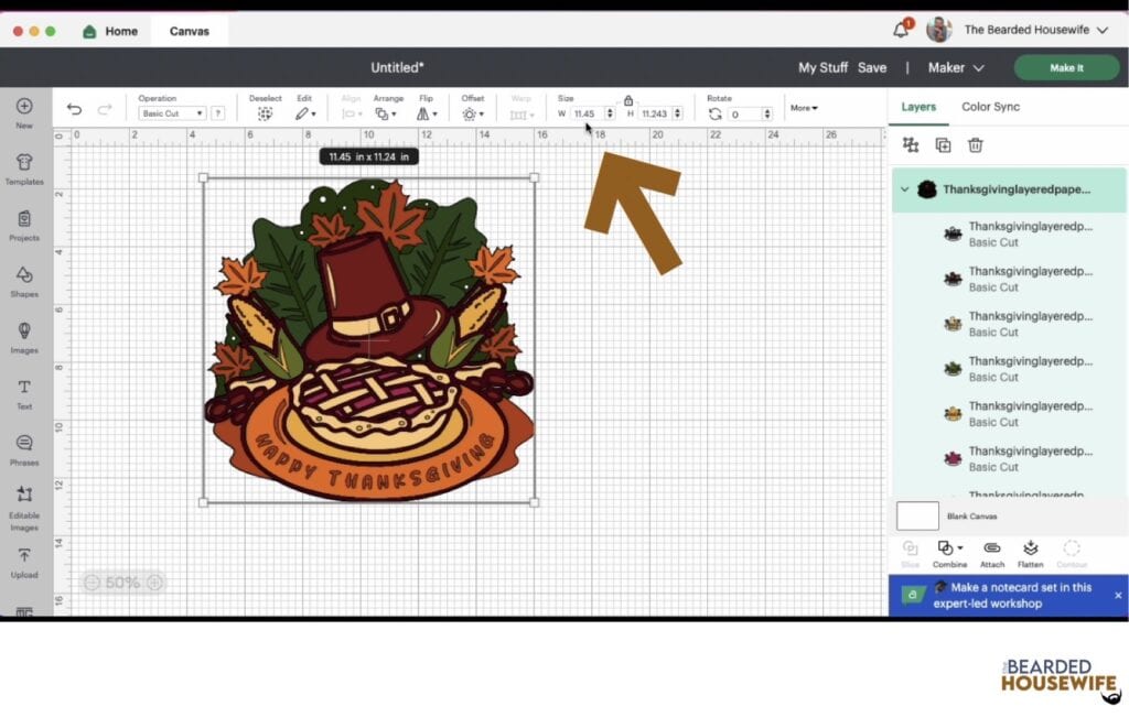 How to Make Thanksgiving Layered Paper Crafts - The Bearded Housewife