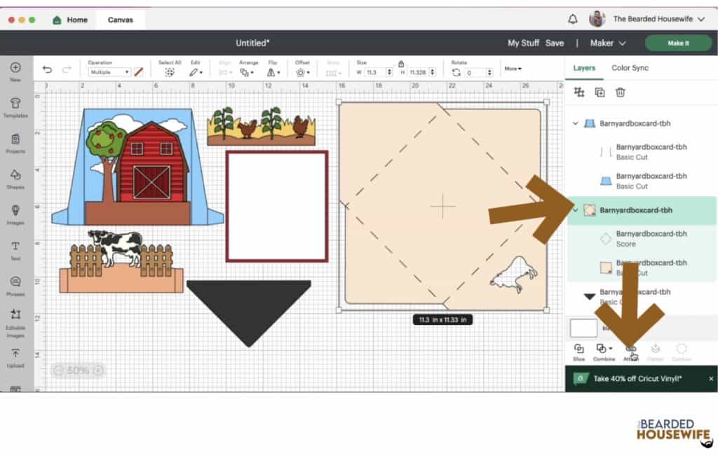 How to Make Cute Barnyard Box Cards - The Bearded Housewife
