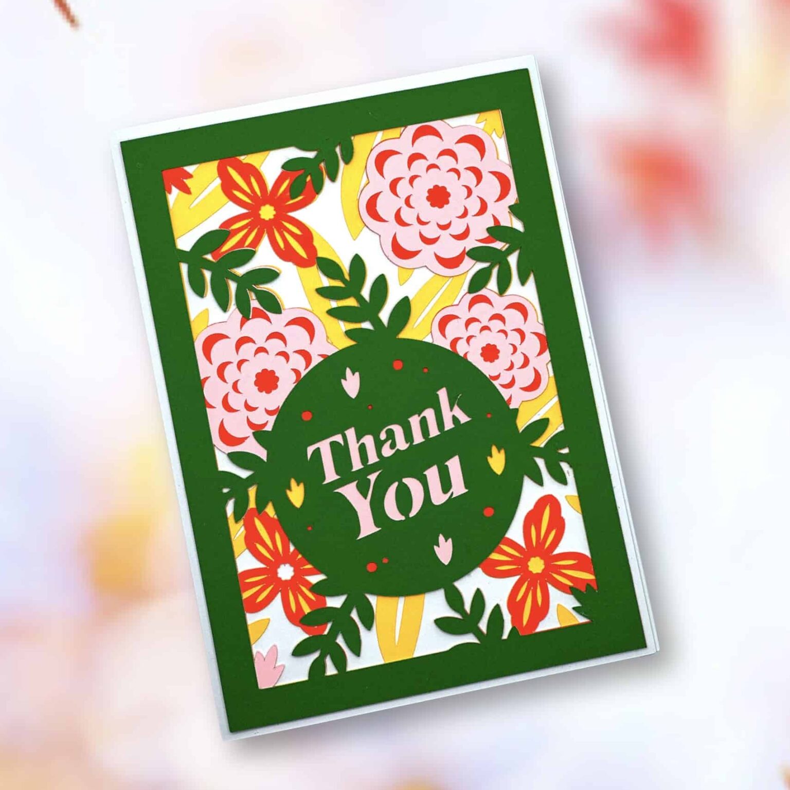 How to Make Thank You Layered Cards - The Bearded Housewife