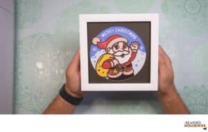 How to Make Santa Shadow Boxes - The Bearded Housewife