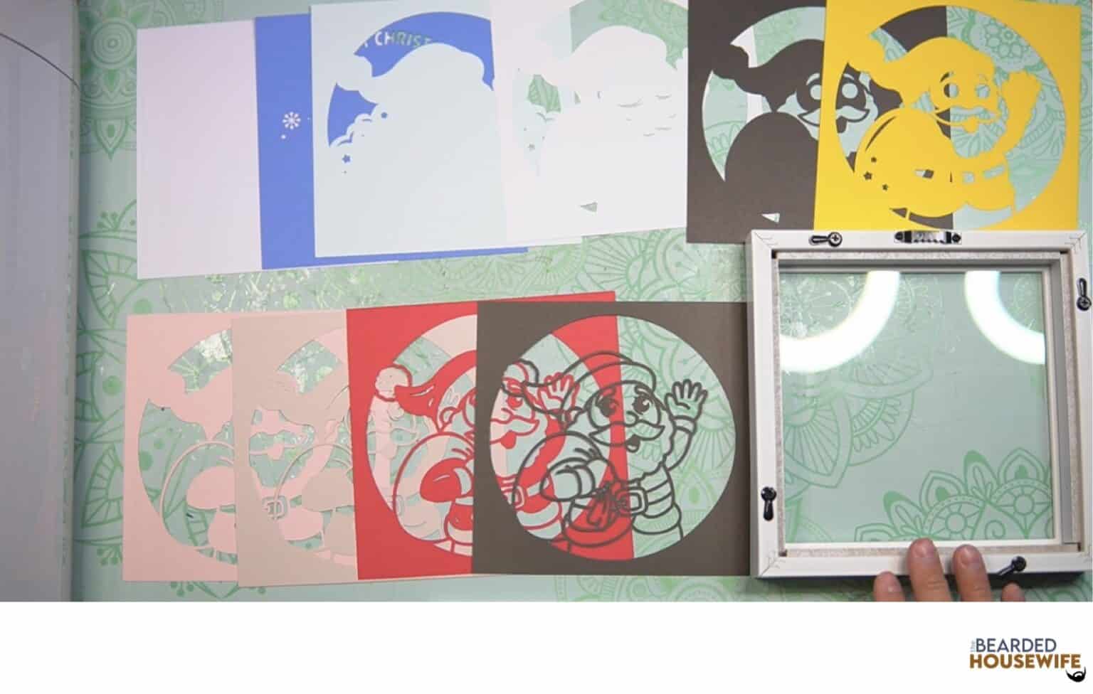 How to Make Santa Shadow Boxes - The Bearded Housewife