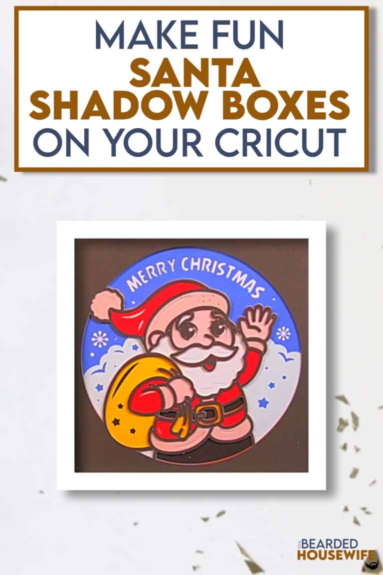How to Make Santa Shadow Boxes - The Bearded Housewife