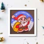 How to Make Santa Shadow Boxes - The Bearded Housewife