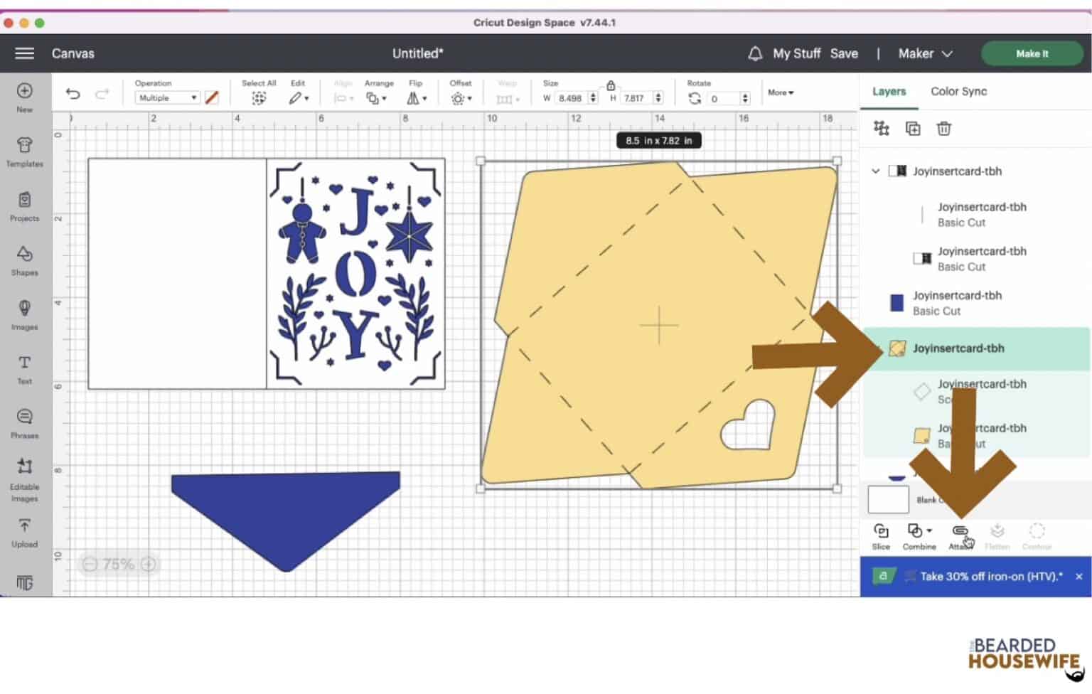 How to Make a Joy Insert Card - The Bearded Housewife