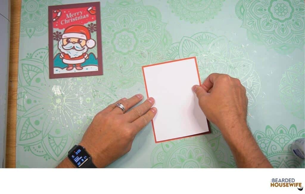 How to Make Santa Layered Cards - The Bearded Housewife
