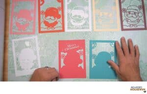 How to Make Santa Layered Cards - The Bearded Housewife