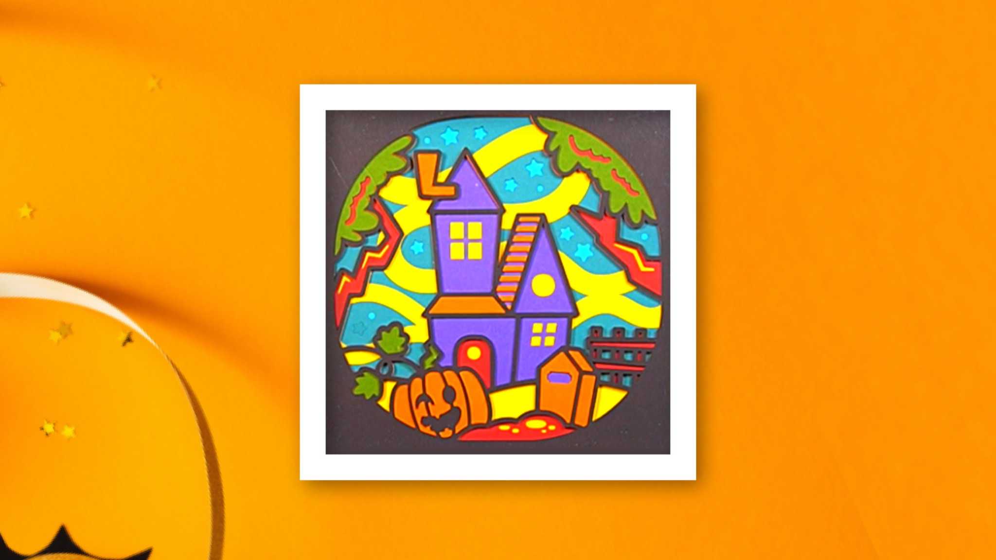 Halloween House Shadow Box - The Bearded Housewife