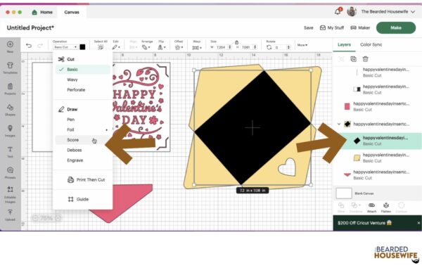 How to Make an Insert Card for Valentine's Day - The Bearded Housewife