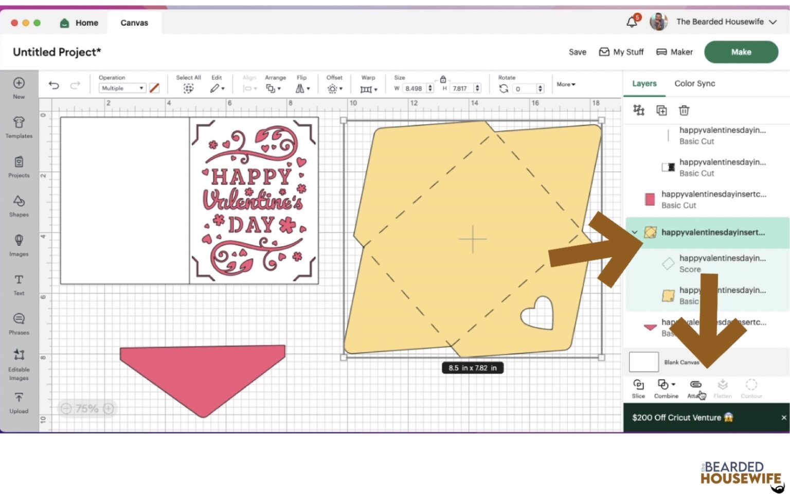 How to Make an Insert Card for Valentine's Day - The Bearded Housewife