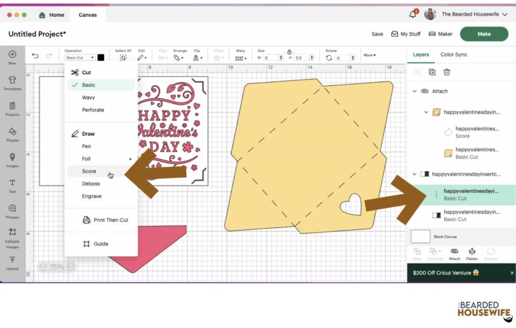 How to Make an Insert Card for Valentine's Day - The Bearded Housewife