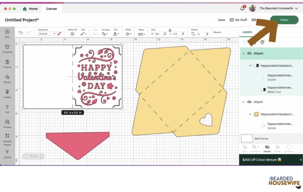 How to Make an Insert Card for Valentine's Day - The Bearded Housewife