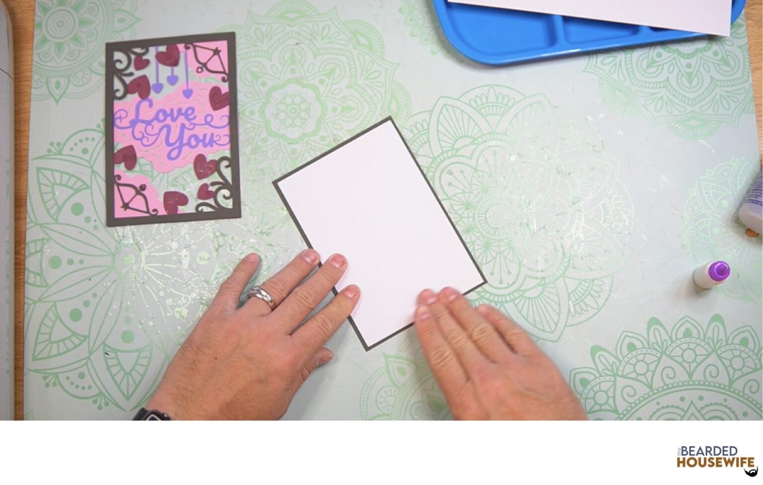 How to Make Love You Layered Cards - The Bearded Housewife