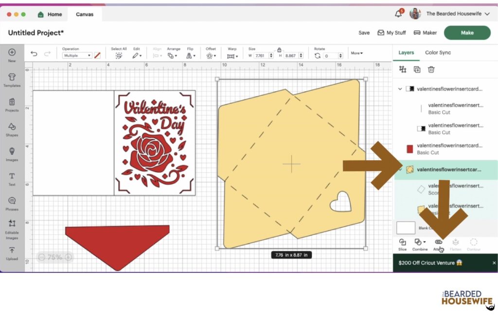 How to Make a Pretty Insert Card for Valentine's Day - The Bearded ...