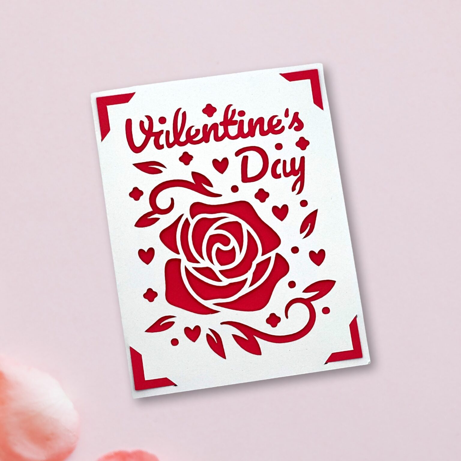 How to Make a Pretty Insert Card for Valentine's Day - The Bearded ...
