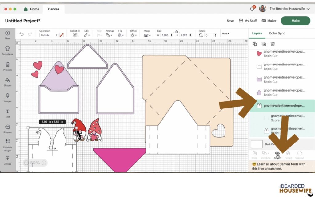 How to Make Cute Gnome Envelope Box Cards - The Bearded Housewife