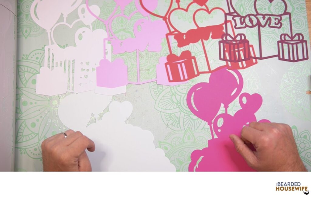 How to Make Valentine's Gifts Layered Paper Crafts - The Bearded Housewife