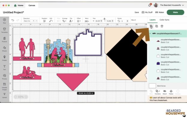 How to Make Romantic Couple Box Cards - The Bearded Housewife