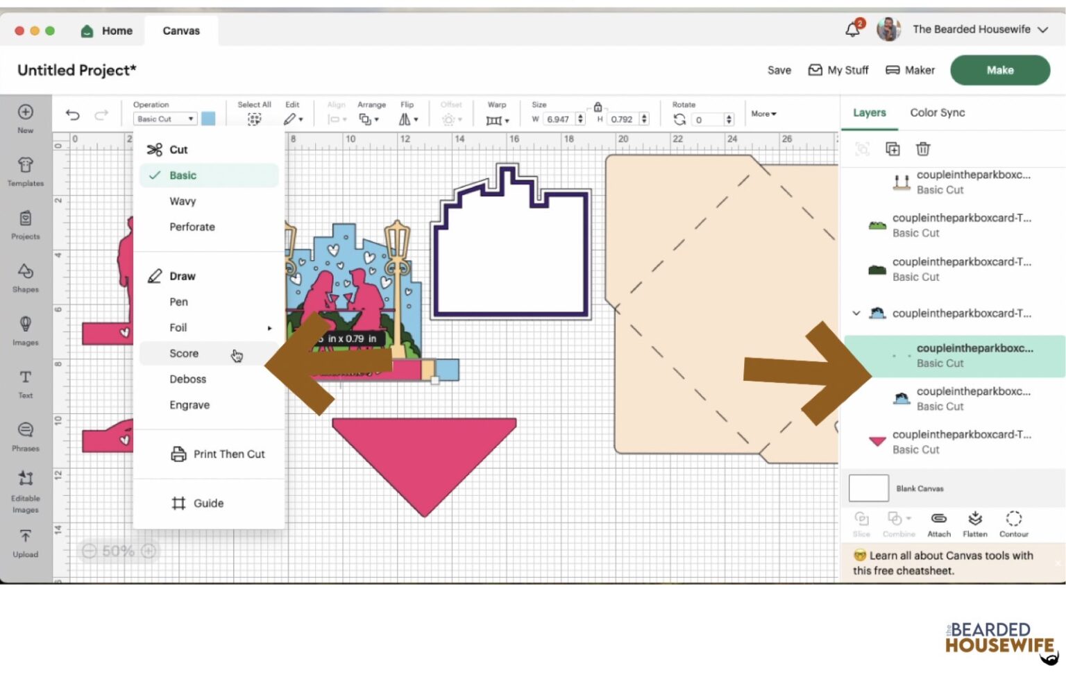 How to Make Romantic Couple Box Cards - The Bearded Housewife