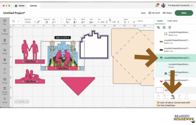 How to Make Romantic Couple Box Cards - The Bearded Housewife