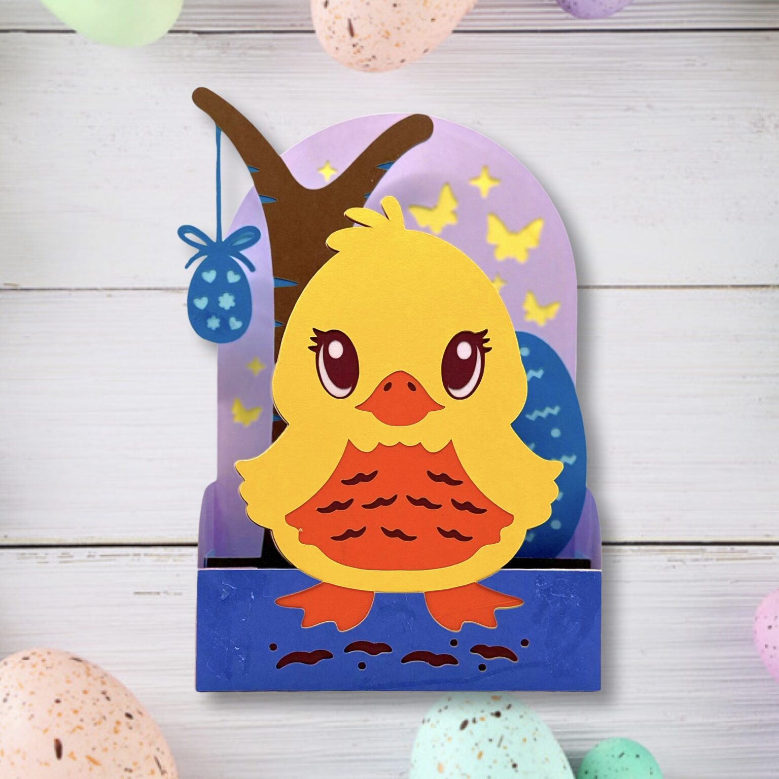 How to Make Cute Chick Box Cards for Easter - The Bearded Housewife