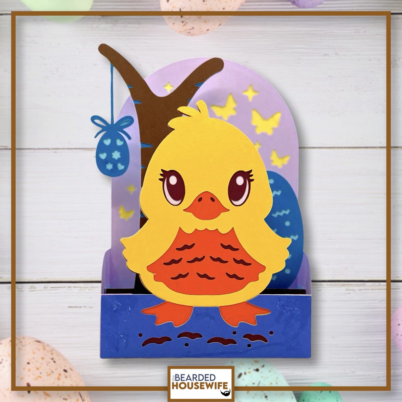 How to Make Cute Chick Box Cards for Easter - The Bearded Housewife