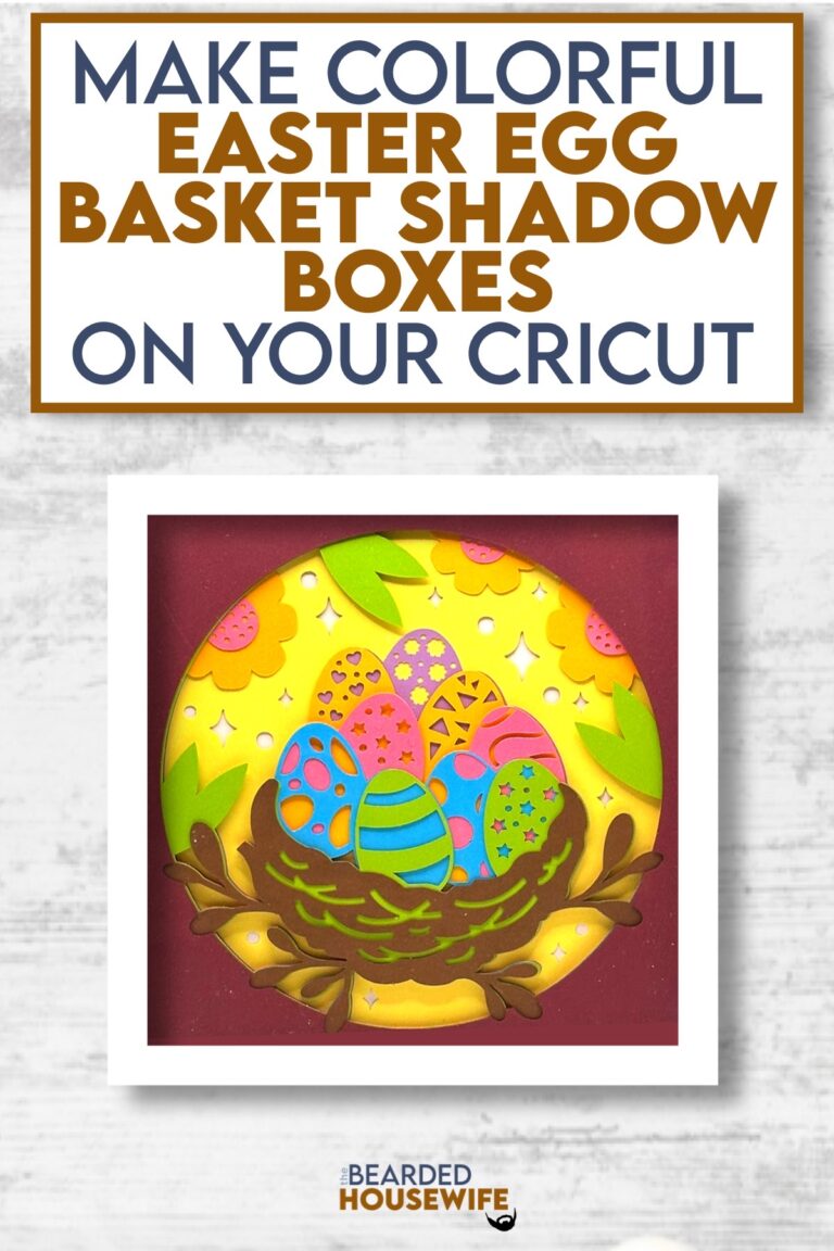 How to Make Easter Egg Basket Shadow Boxes - The Bearded Housewife