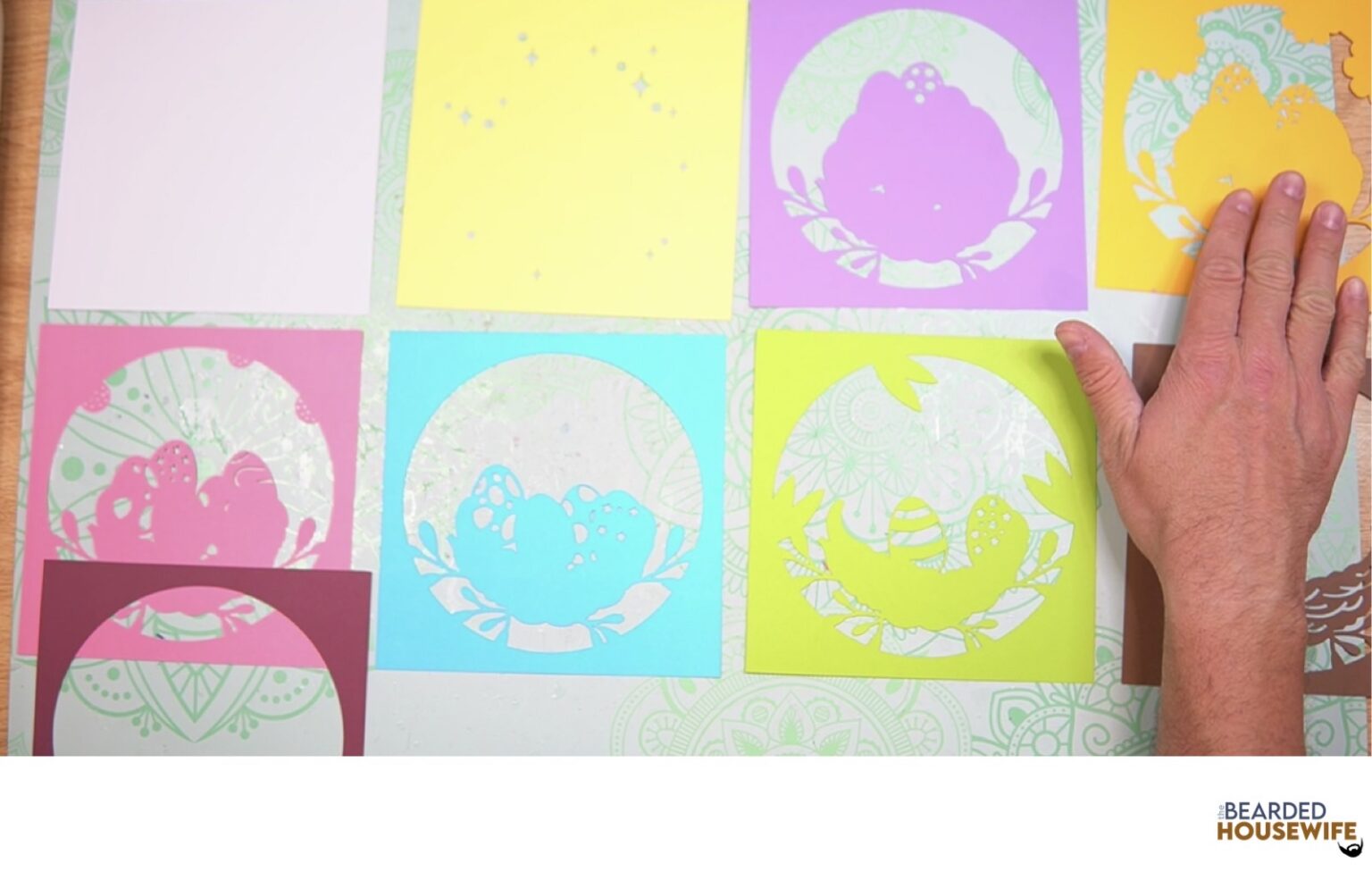 How to Make Easter Egg Basket Shadow Boxes - The Bearded Housewife