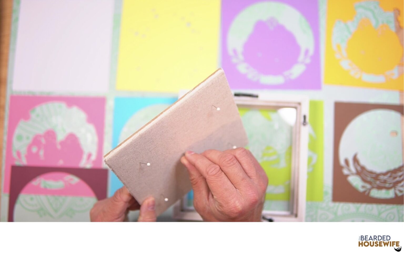 How to Make Easter Egg Basket Shadow Boxes - The Bearded Housewife