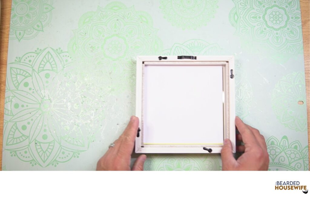 How to Make Easter Egg Basket Shadow Boxes - The Bearded Housewife