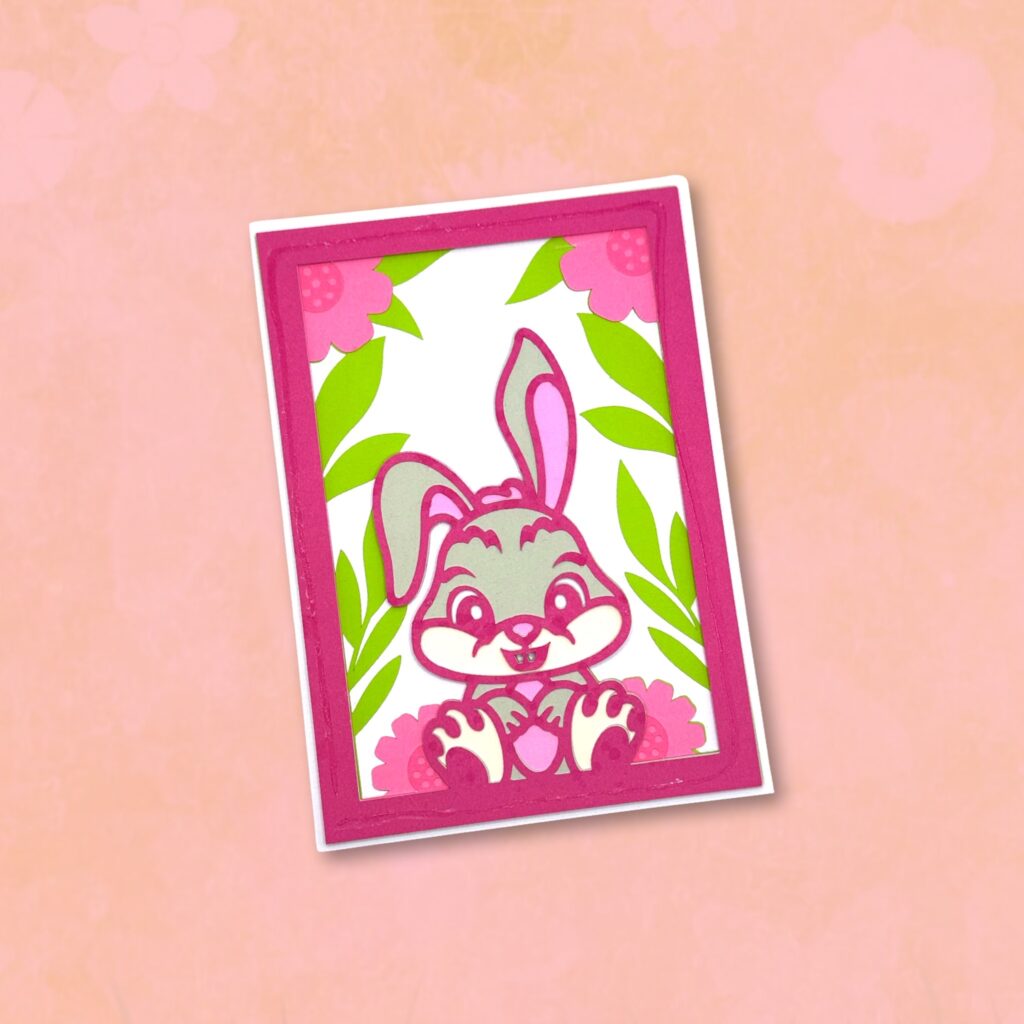How to Make Cute Bunny Layered Cards - The Bearded Housewife