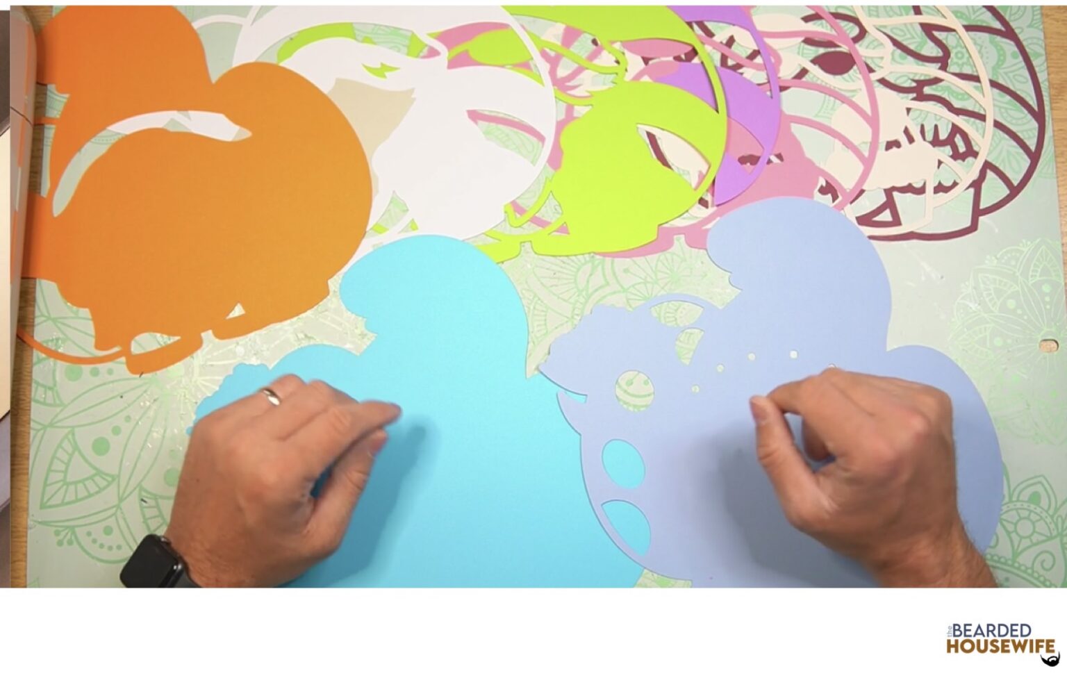 How to Cute Easter Gnome Layered Paper Crafts - The Bearded Housewife