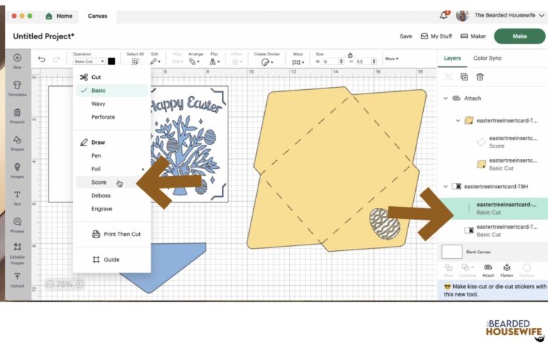 How to Make a Cute Insert Card for Easter - The Bearded Housewife
