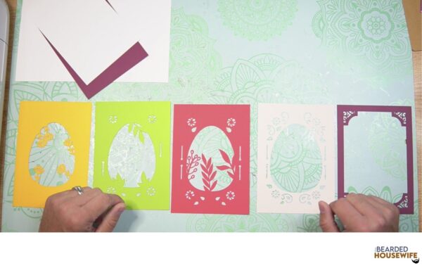 How to Make Pretty Layered Cards for Easter - The Bearded Housewife
