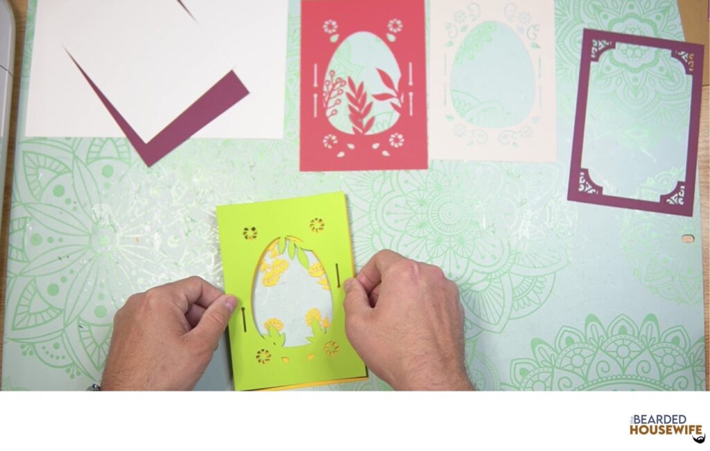How to Make Pretty Layered Cards for Easter - The Bearded Housewife
