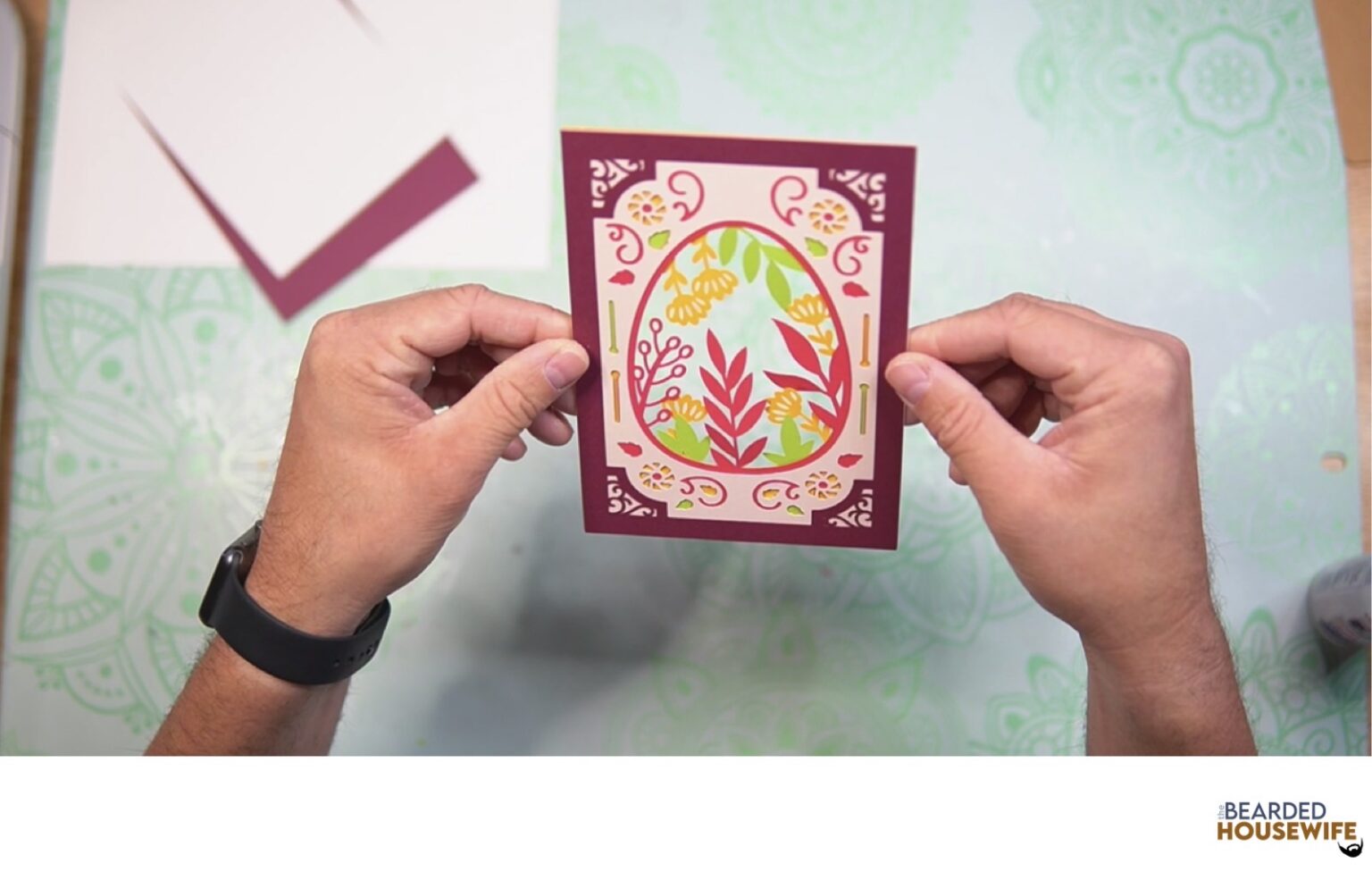 How to Make Pretty Layered Cards for Easter - The Bearded Housewife